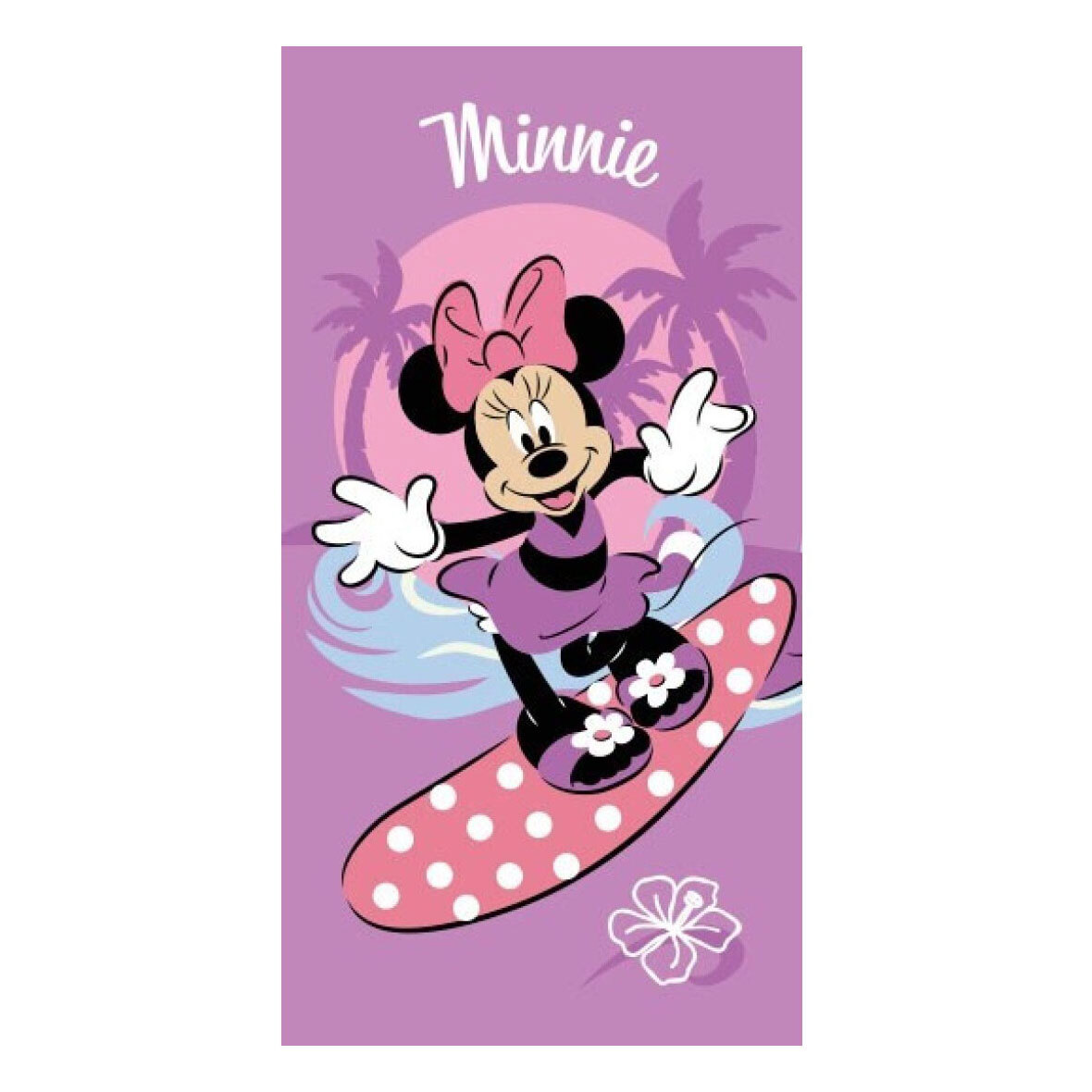 Minnie Mouse Badetuch Surf 70 x 140 cm lilla