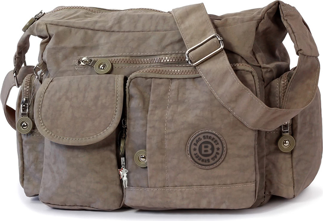 Bag Street Sac à main pour femme Sac stone nylon 32x20x12