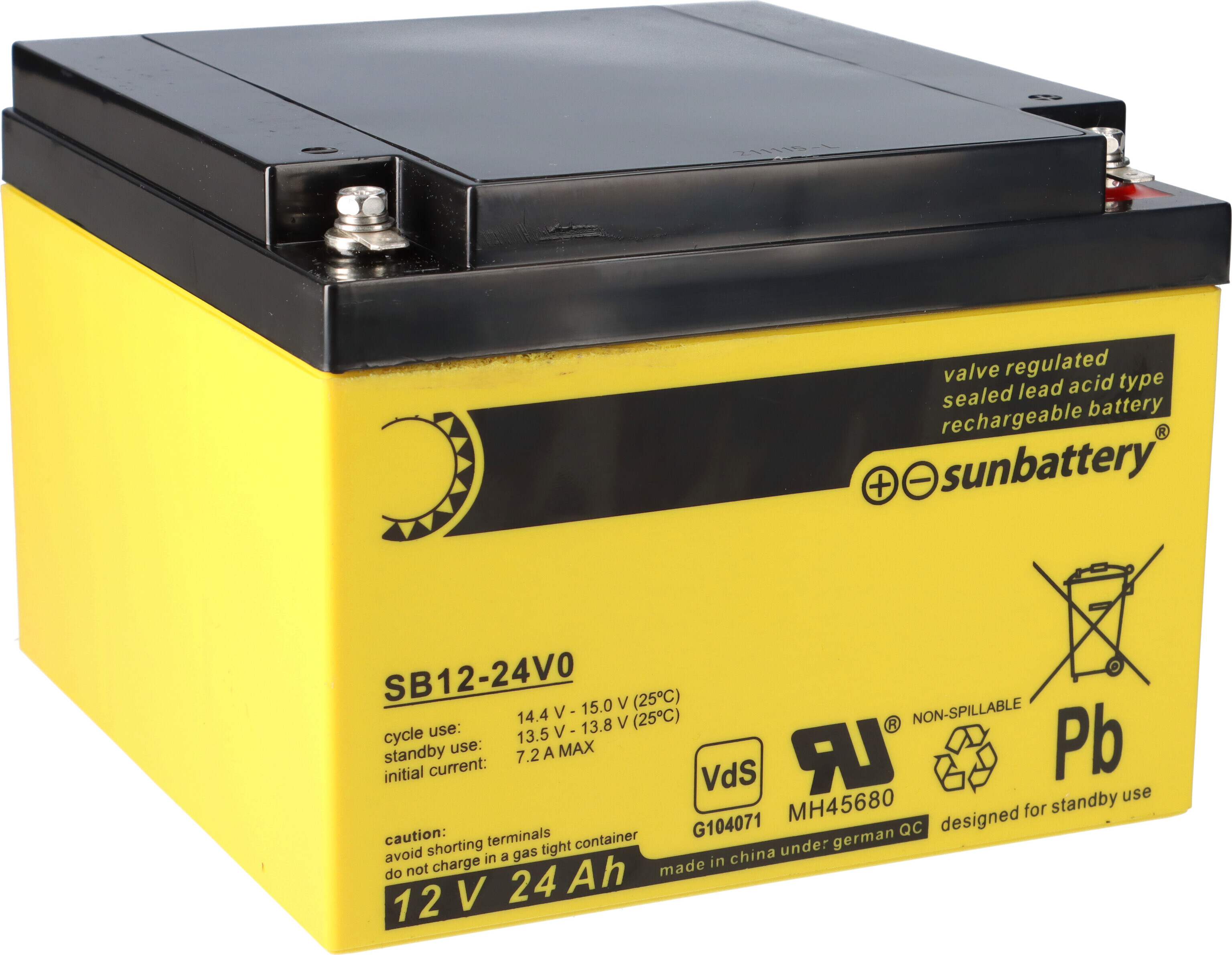 SUN Battery SB12-24V0 AGM Akku 12V 24Ah | Kaufland.de