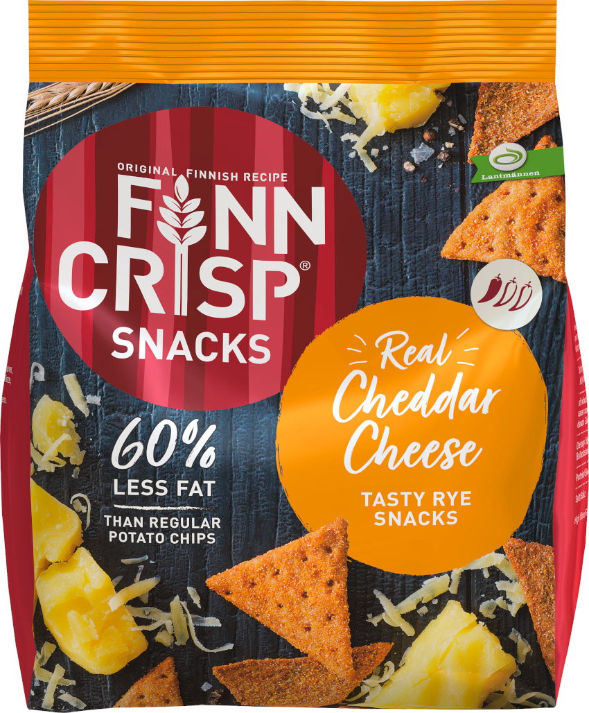Finn Crisp Snacks Real Cheddar Cheese grignotage savoureux