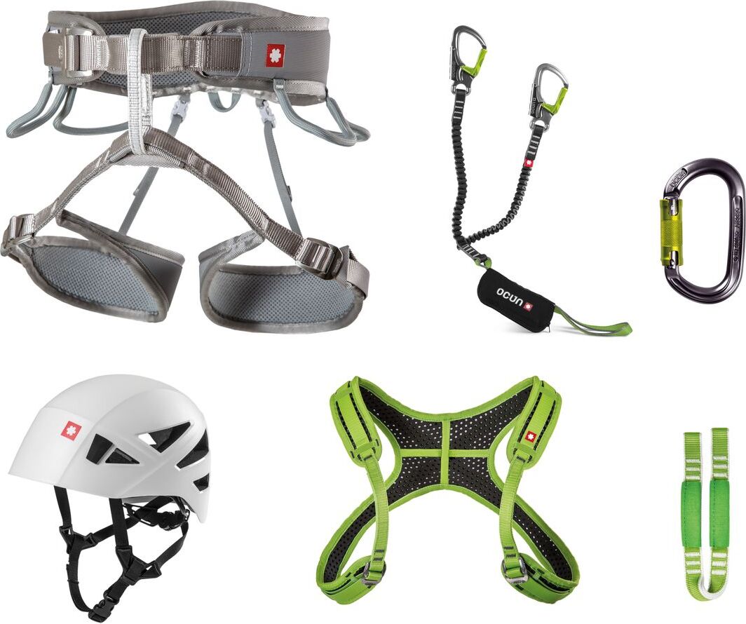 Súprava Via Ferrata Twist+Chest Shard Set, XS-M, sivá