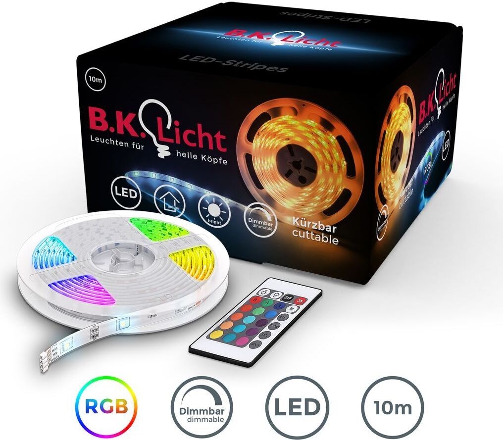 10m LED Band Stripe RGB Streifen Lichtleiste 230V warmweiß