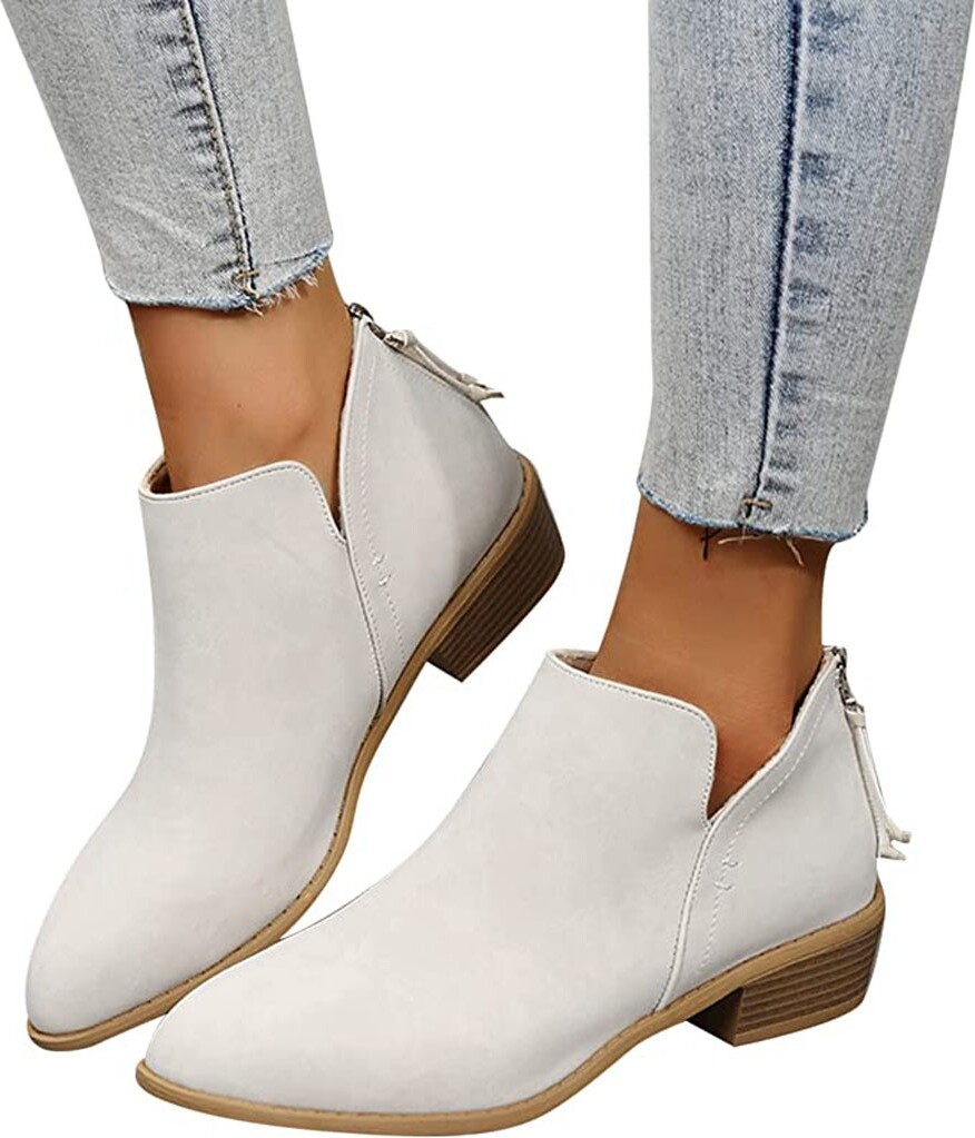 ASKSA Damen V Cut Kurzschaft Stiefel Spitz | Kaufland.de