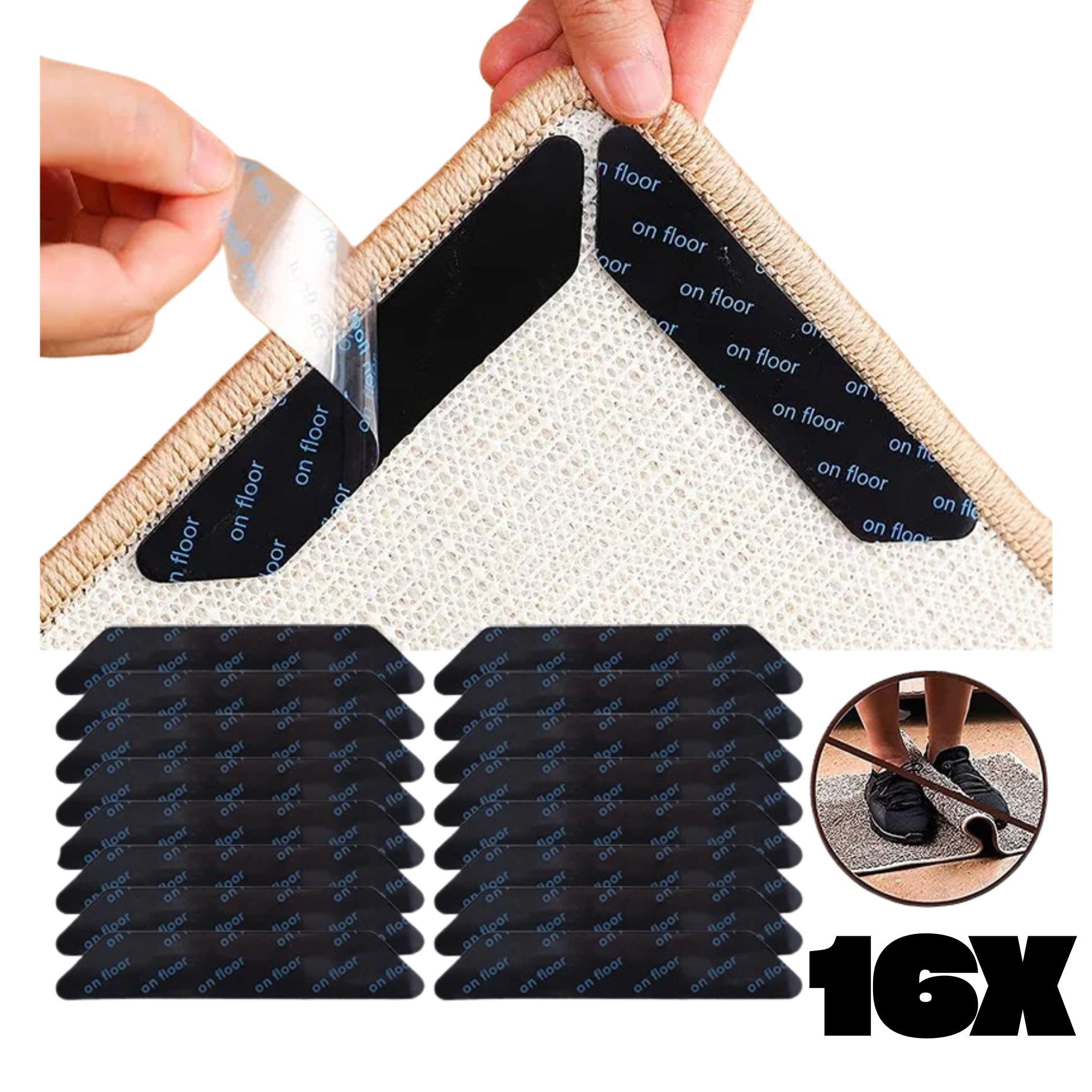 Teppichkleber Anti Rutsch 16 Stück l Teppich Stopper Pads