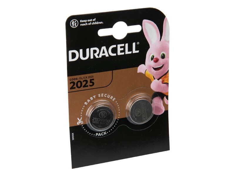 Duracell Mini Lithium CR2025 Knopfbatterie 2 Stck