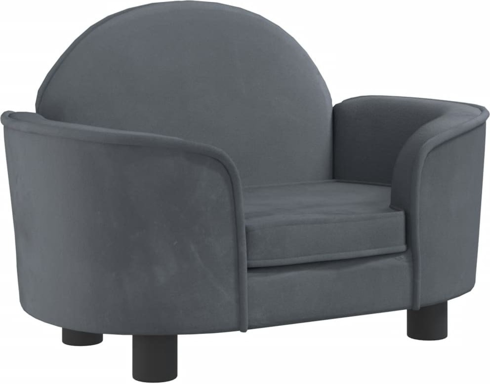 vidaXL Hundebett Dunkelgrau 66x40x45 cm Samt | Kaufland.de