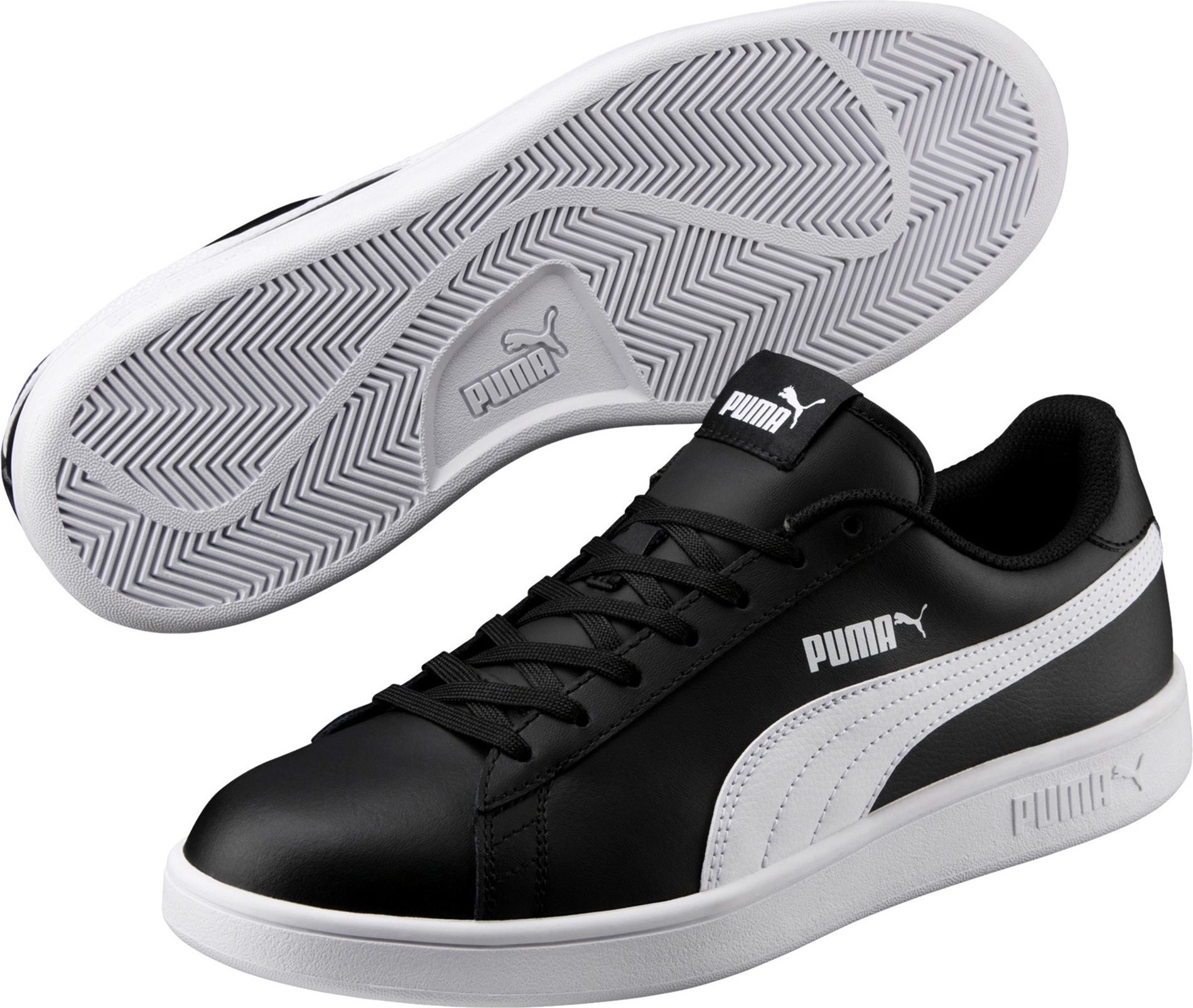 Puma Smash v2 L baskets adultes noir blanc Gr 43 Baskets