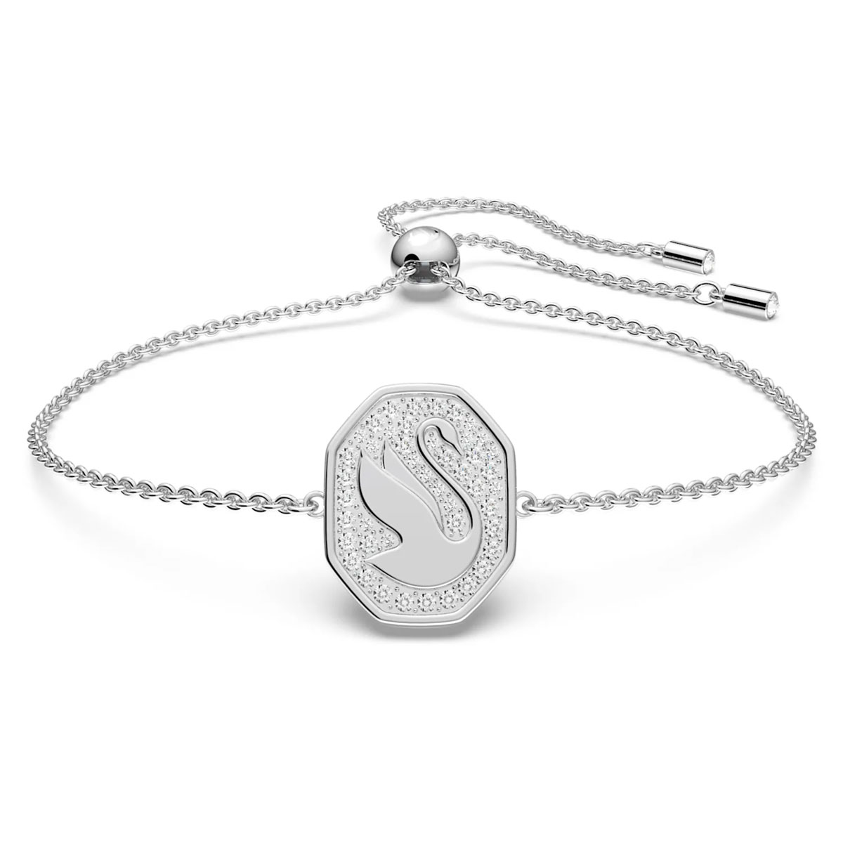 Swarovski Damen Armband Signum Schwan, Weiß, Silber 5621099