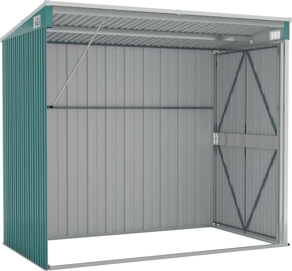vidaXL Anbauschuppen Grün 118x194x178 cm | Kaufland.de