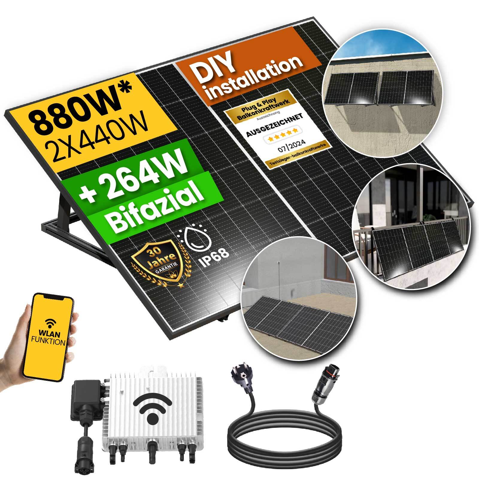 880W/800W Balkonkraftwerk Komplettset inkl. | Kaufland.de