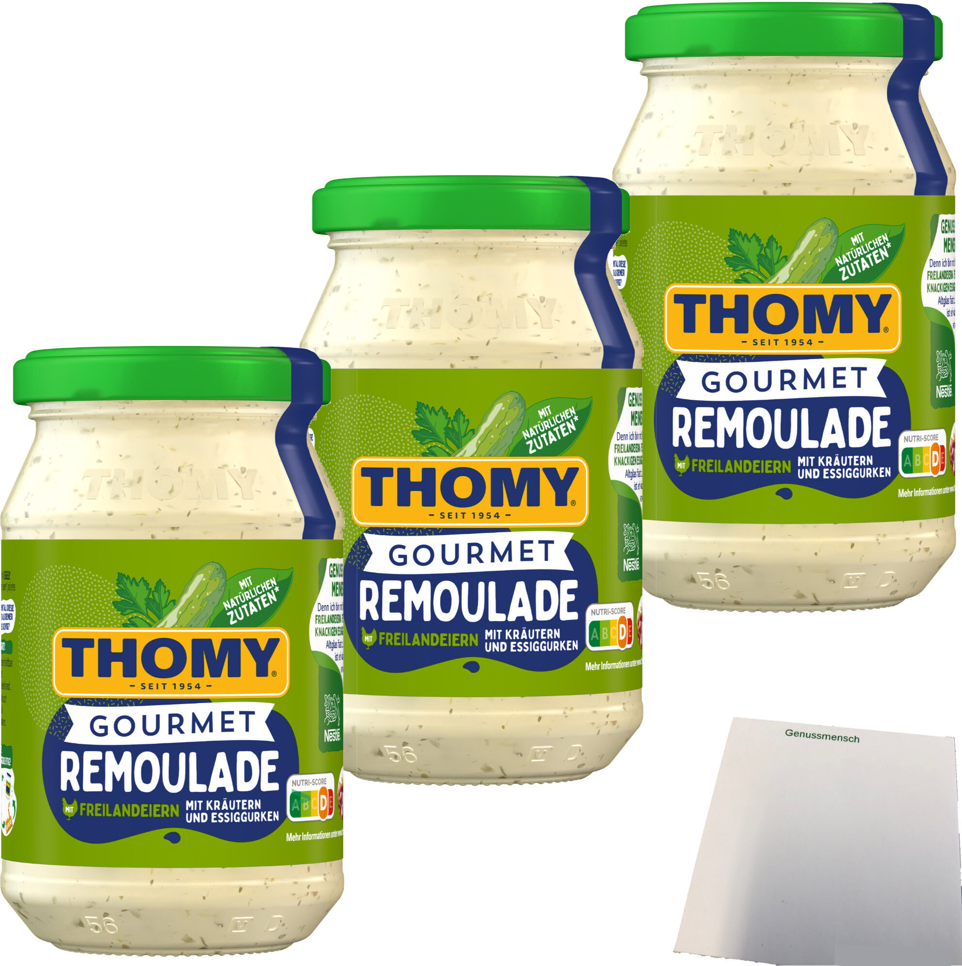 Thomy Gourmet Remoulade mit Kräutern und Essiggurken 3er