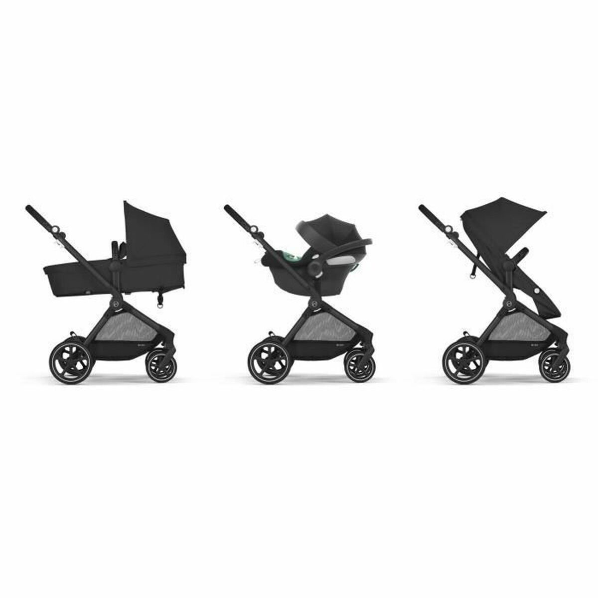 Cybex Eos Basic nosítko 3 v 1 černé + adaptér + autosedačka
