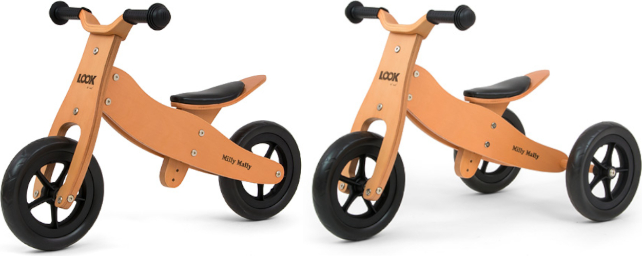 Milly Mally Ride On 2in1 Blick natürlich Laufräder