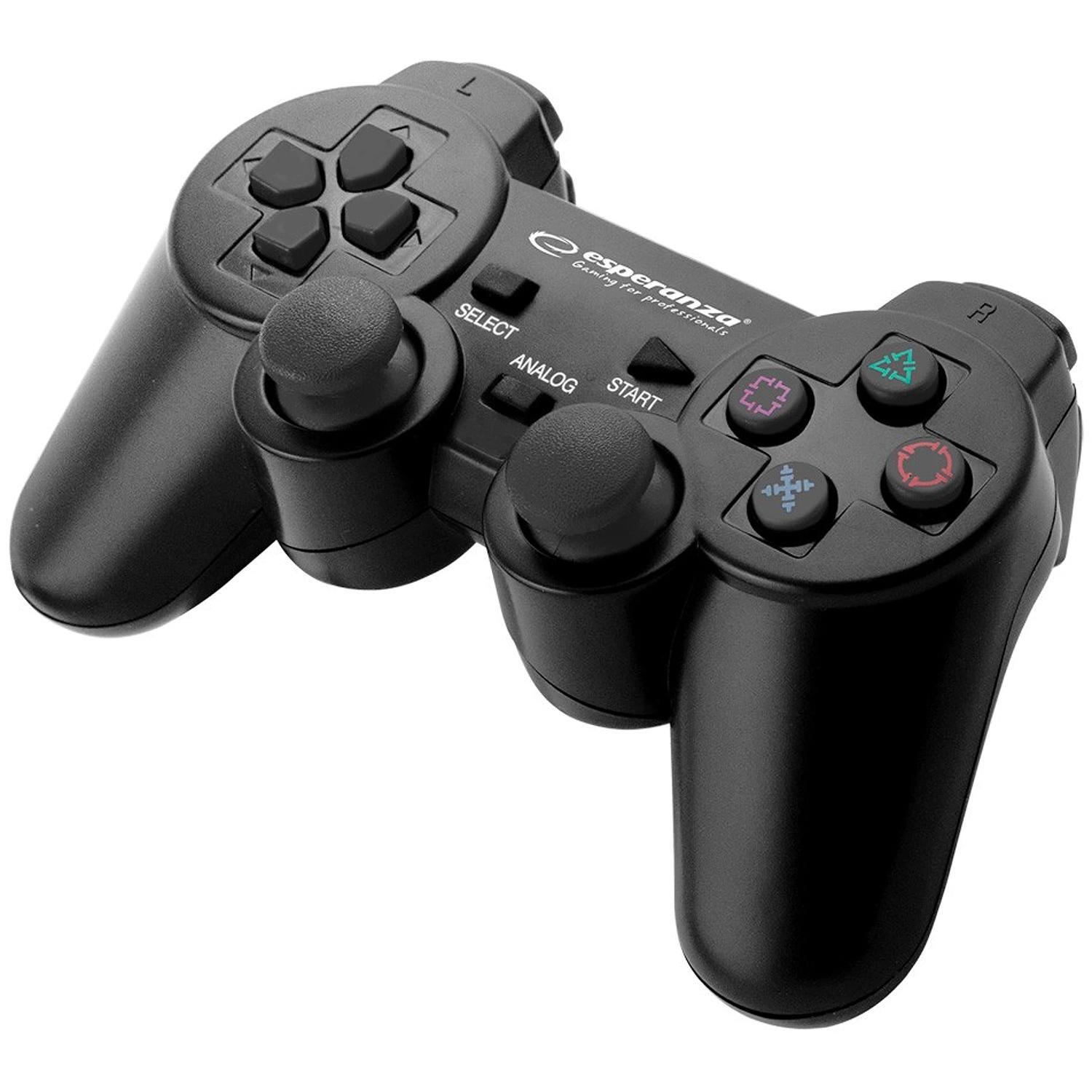 Esperanza Manette Ps3/Pc Usb Trooper Noir Manettes de jeu