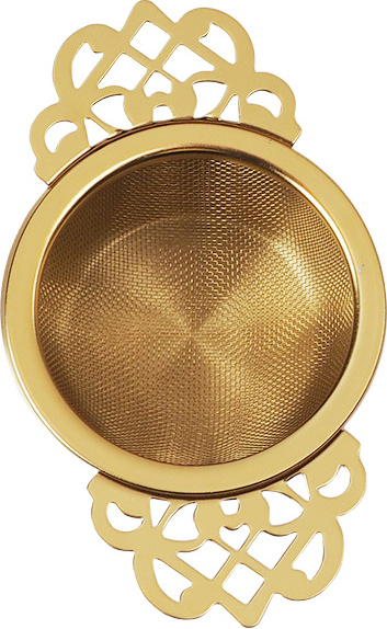 INF Colino per tè in acciaio inox con vassoio di raccolta