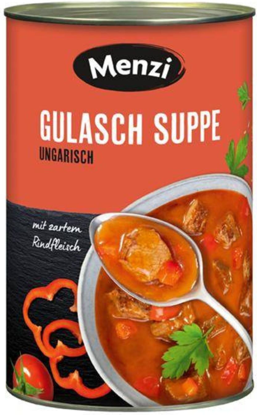Menzi zuppa di gulasch ungherese, 4200g Zuppe pronte