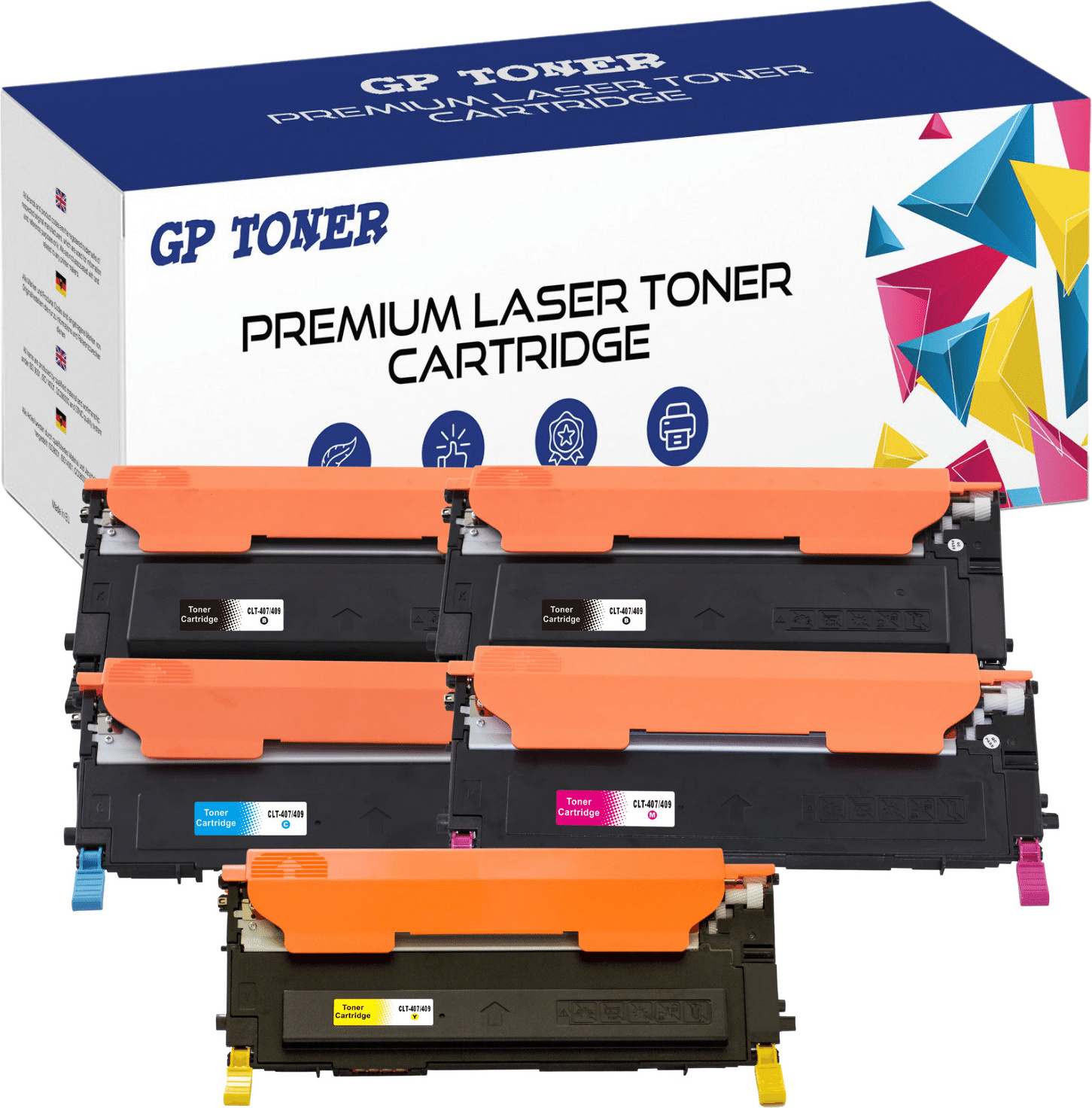 5x Kompatibilný toner pre Samsung CLP-320 CLP-320N CLP-320