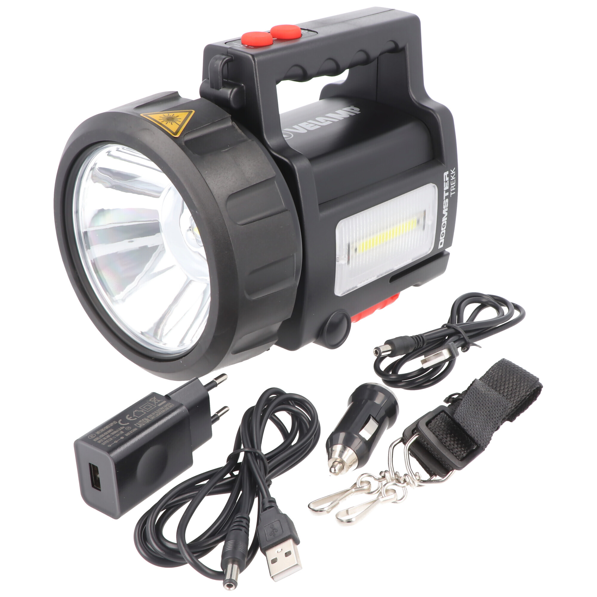 Velamp DOOMSTER TREKK: Nabíjateľná ručná lampa proti