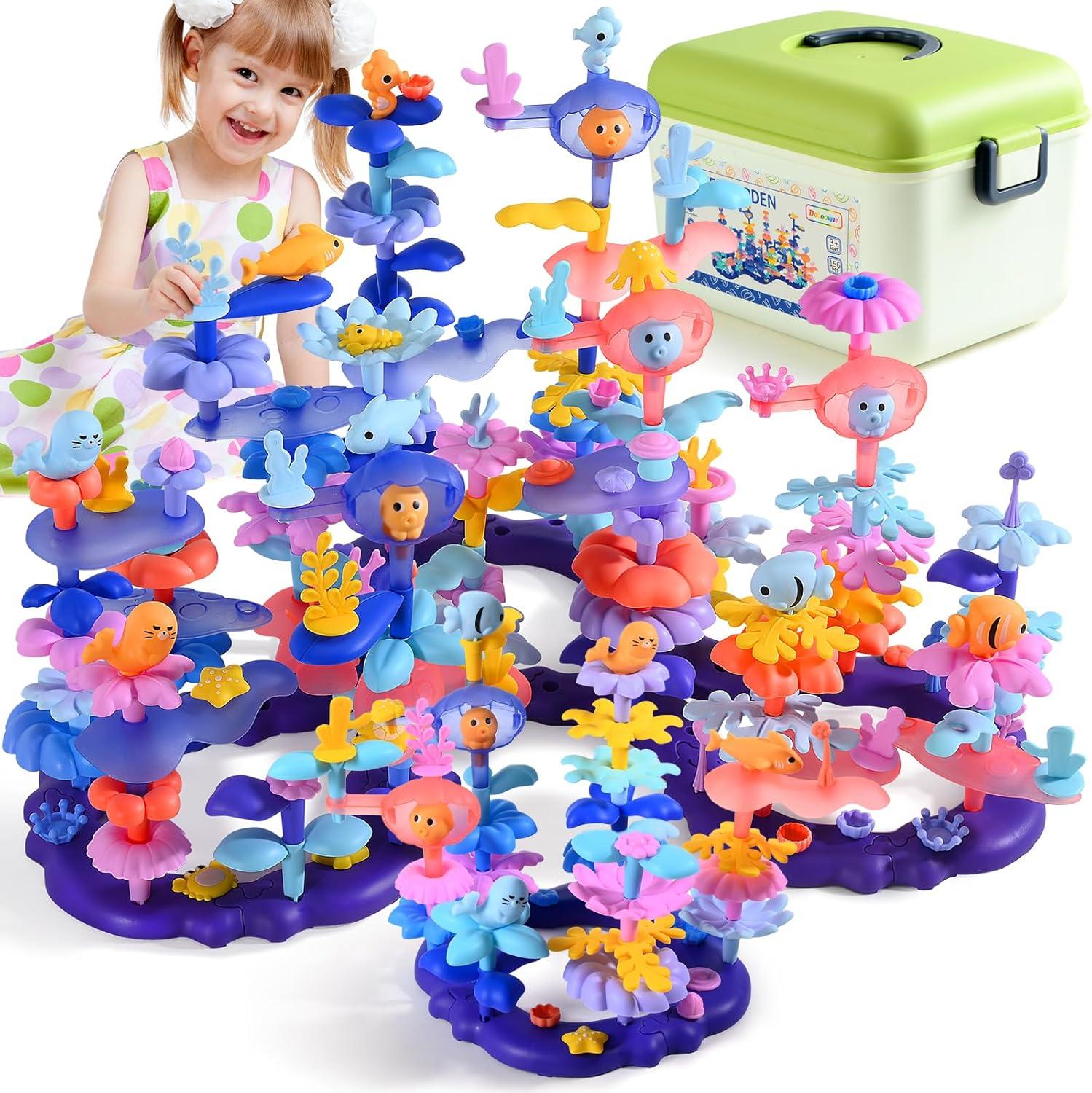 Jouets créatifs DIY Flower Reef Coral Chest pour les