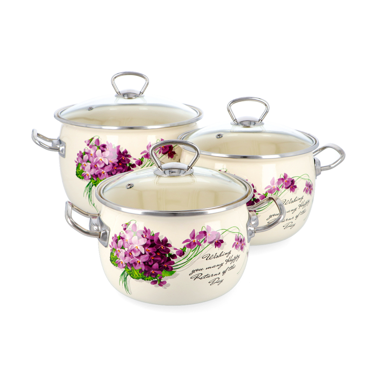 TOPFSET 6 tlg. INDUKTION Kochtopfset EMAILLE | Kaufland.de