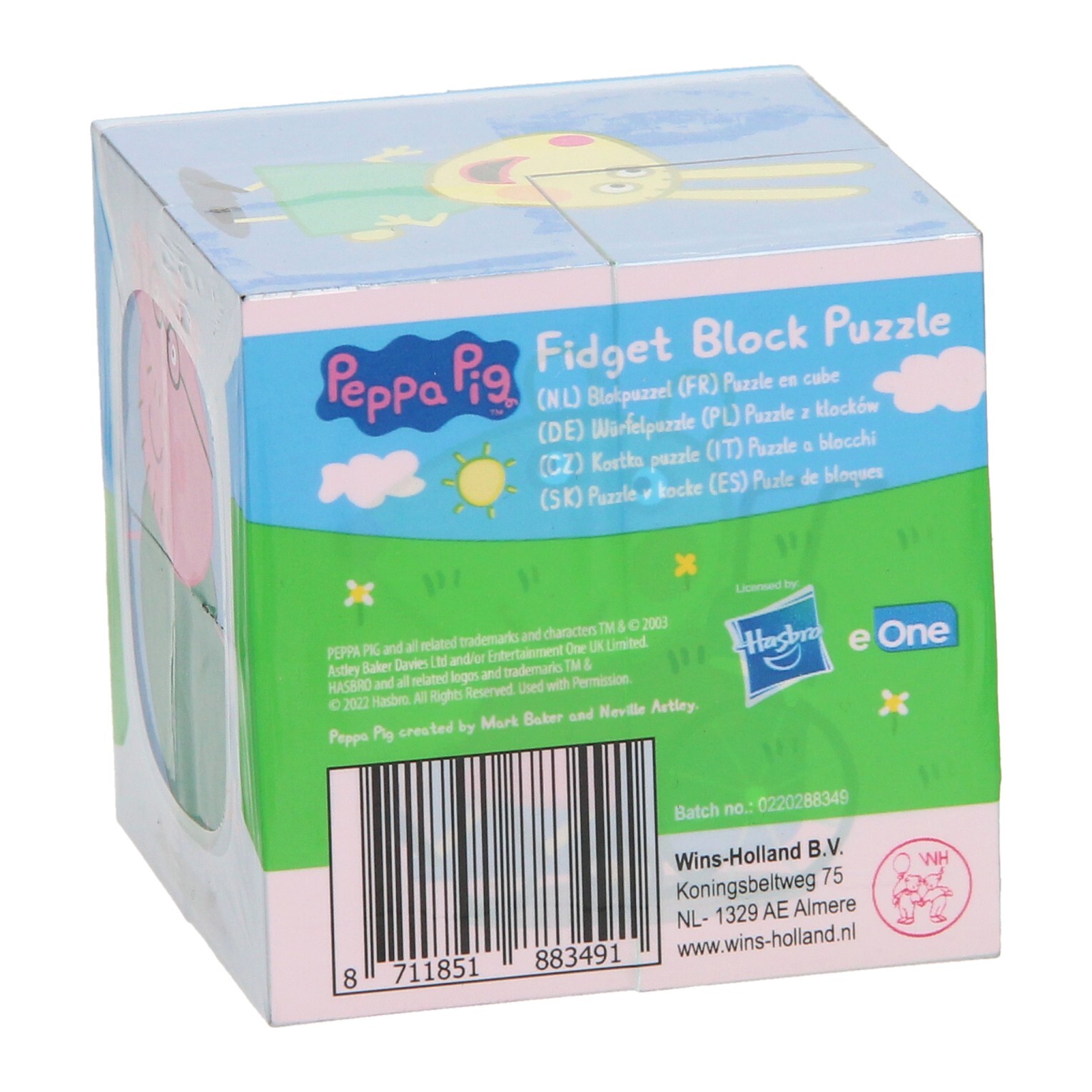 Peppa Pig Puzzle avec blocs cube 7x7cm Jouets éducatifs