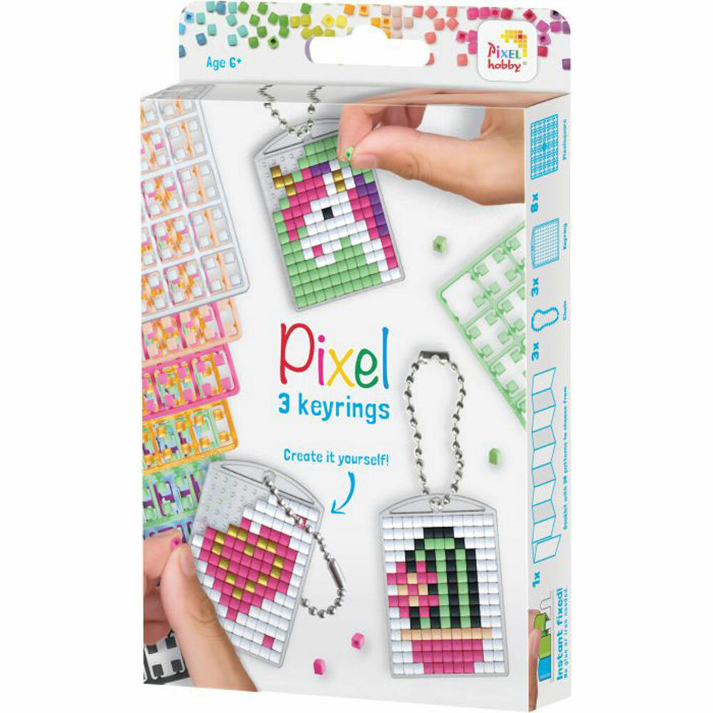 Pixelhobby Set Pixel keychains sweet 3pcs - 1 set