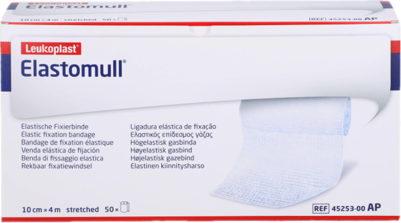 Elastomull elastische Fixierbinden, 50 Stück - 10cm x 4m