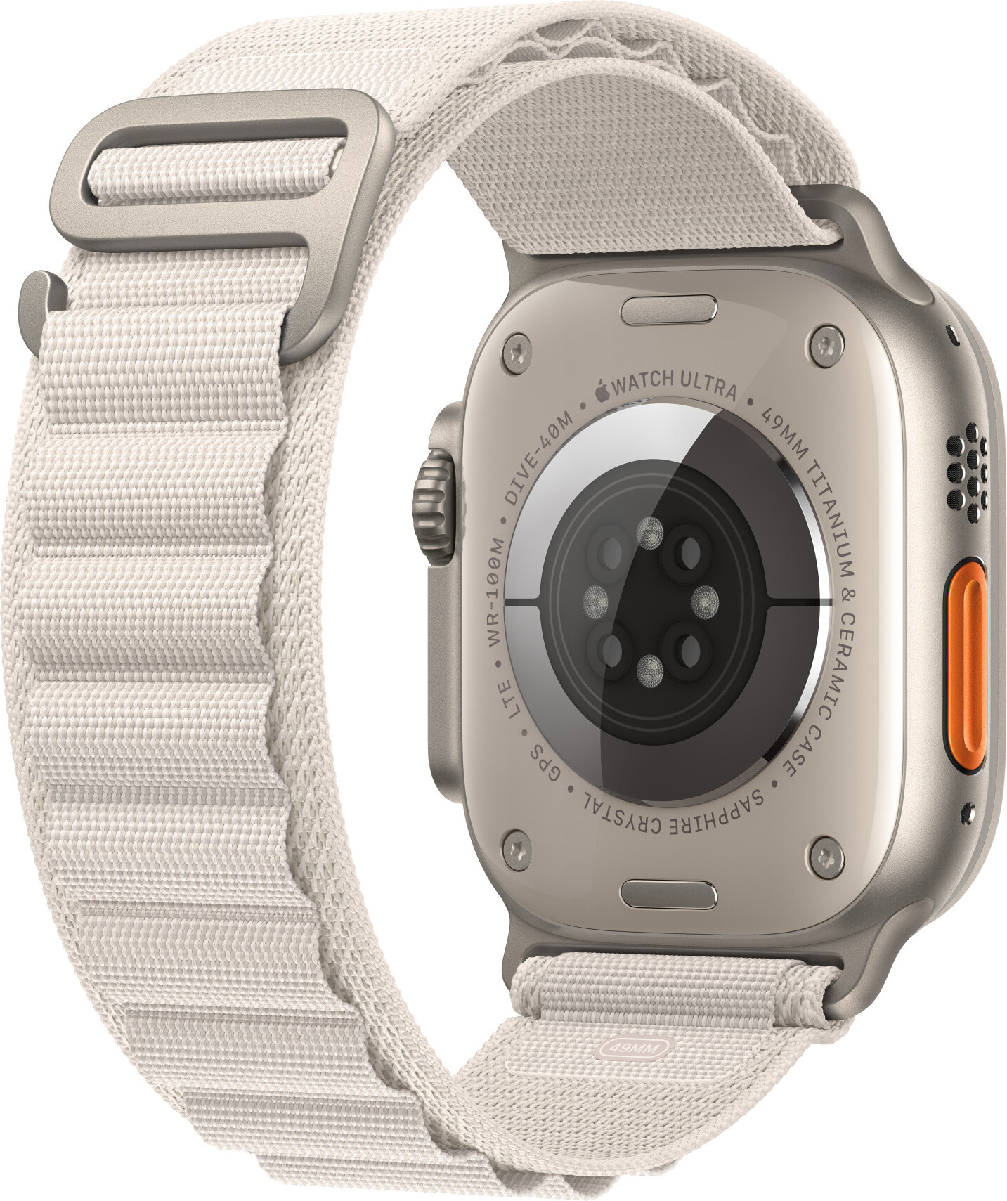 Apple Watch Ultra 49mm Starlight Alpine Loop S Nuovo