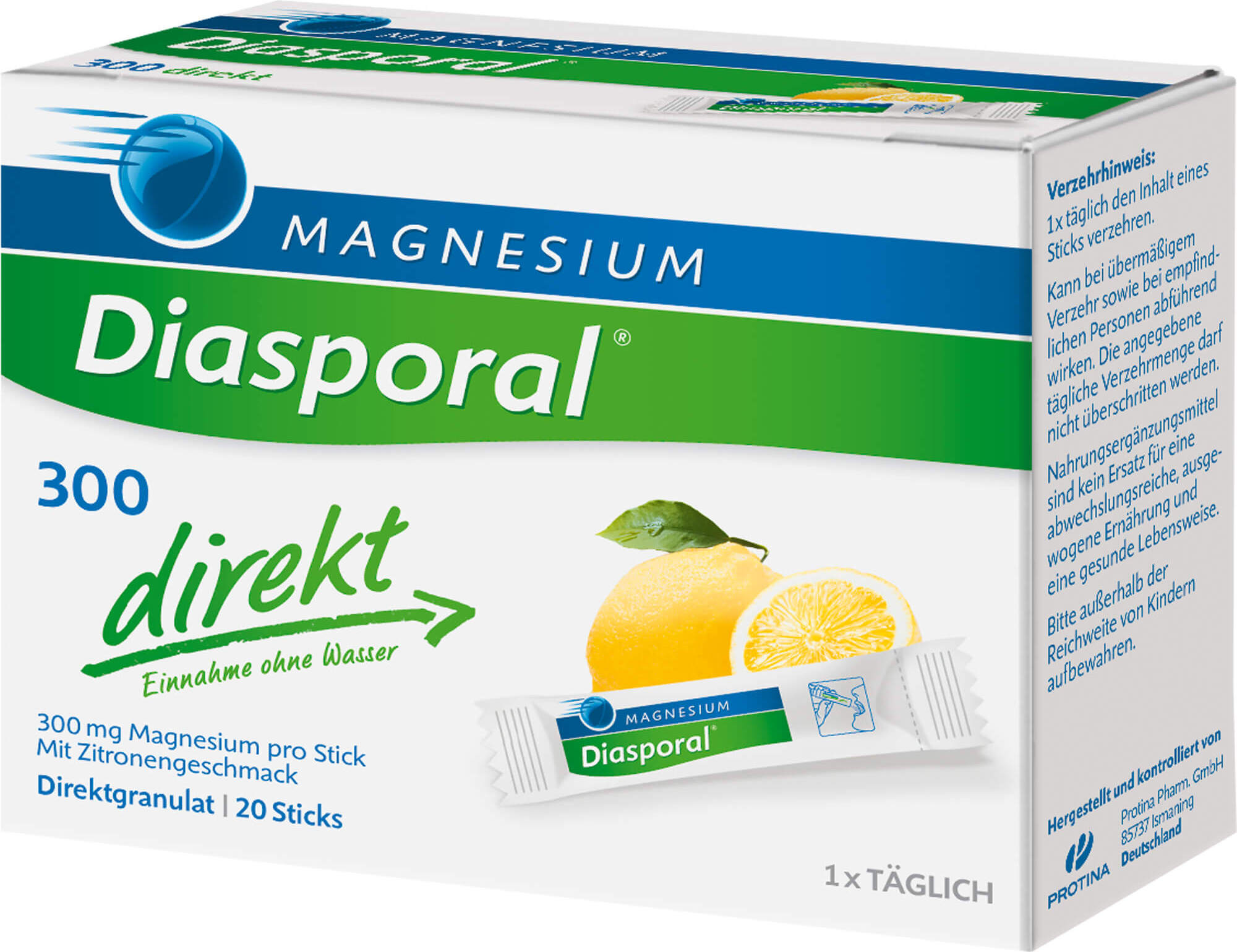 Magnésium Diasporal 300 direct granulés 20 pc