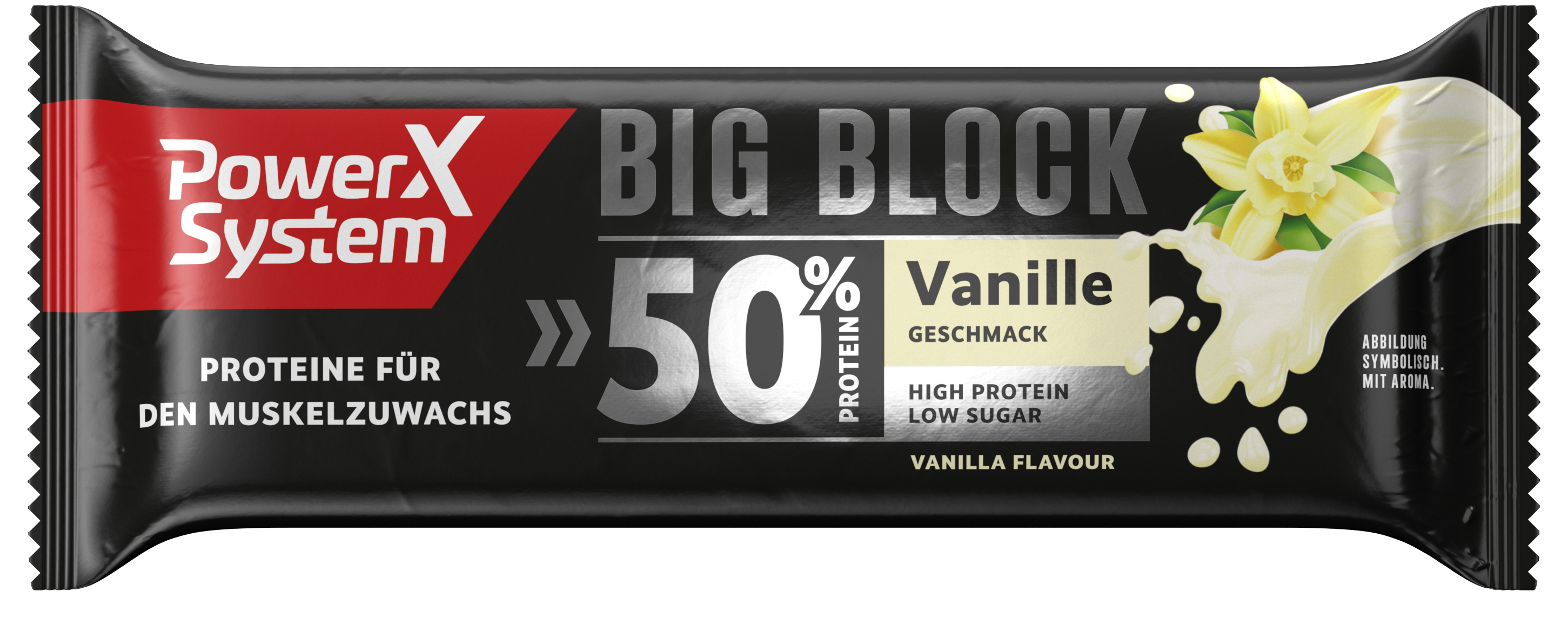 Well Plus Trade Proteinriegel Protein Big Block, Vanille,