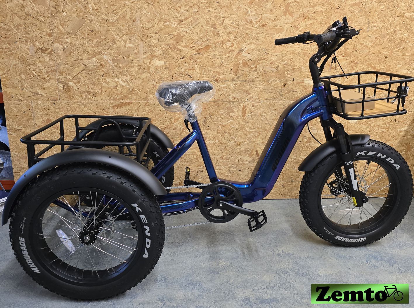 Elektro Dreirad Zemto-Revom Trike T2, 720 WH, Nabenmotor,