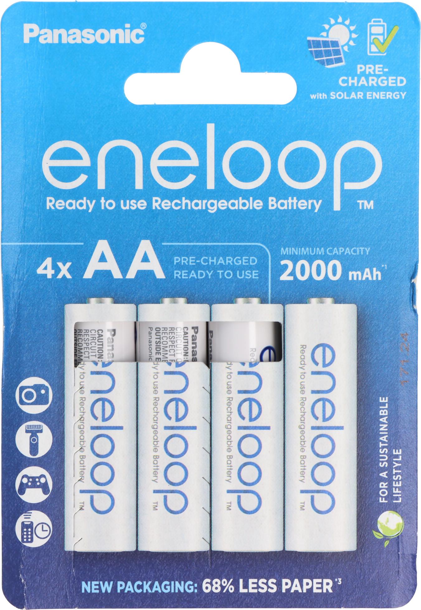 1x4 Panasonic Eneloop Mignon AA 2000mAh Ni-MH