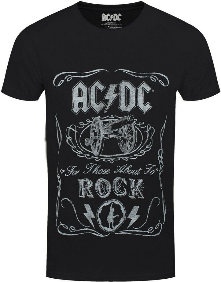 AC/DC - "Cannon Swig" T-shirt homme/femme unie RO815 (XL)
