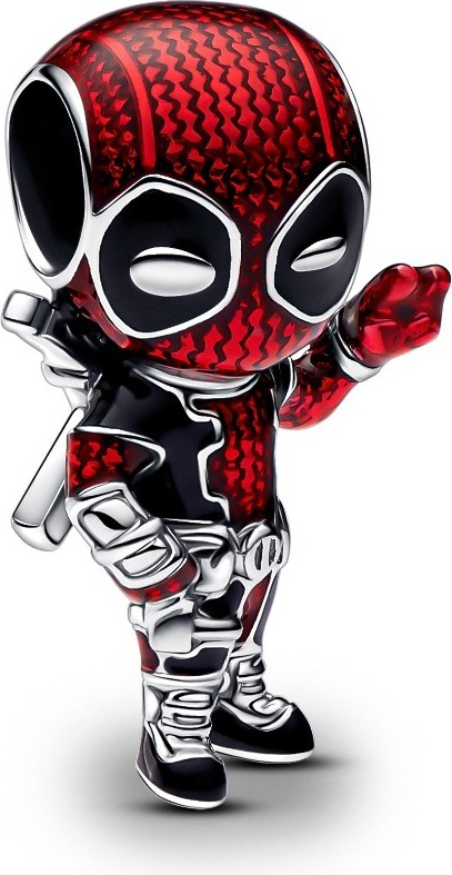 Pandora x Marvel Charm Deadpool 793360C01 Argent Breloques
