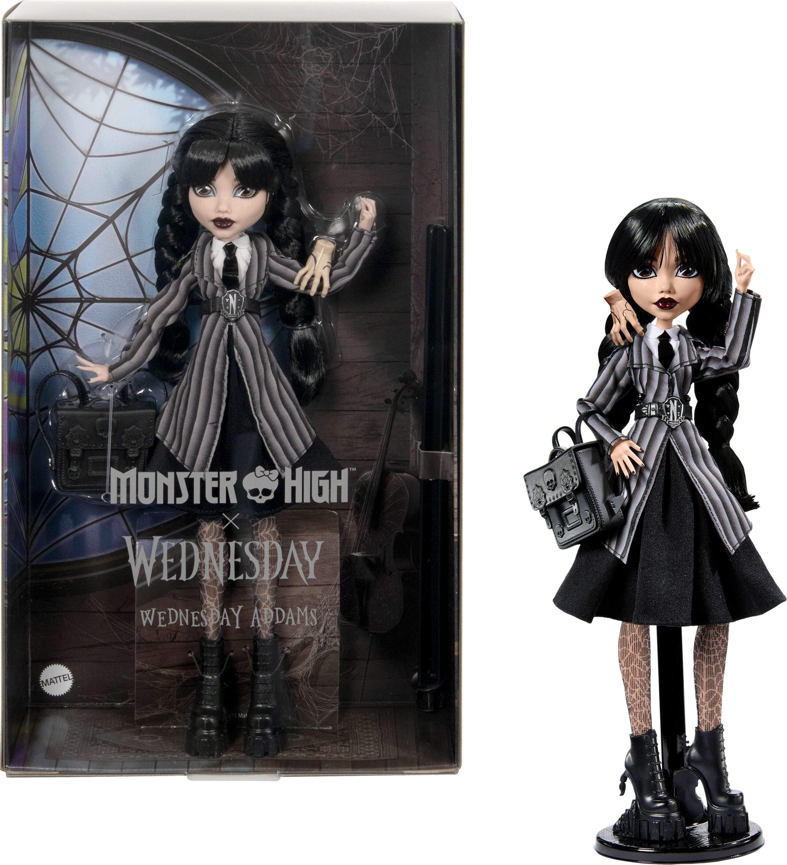 Mattel Puppe Monster High x Wednesday Addams Doll with