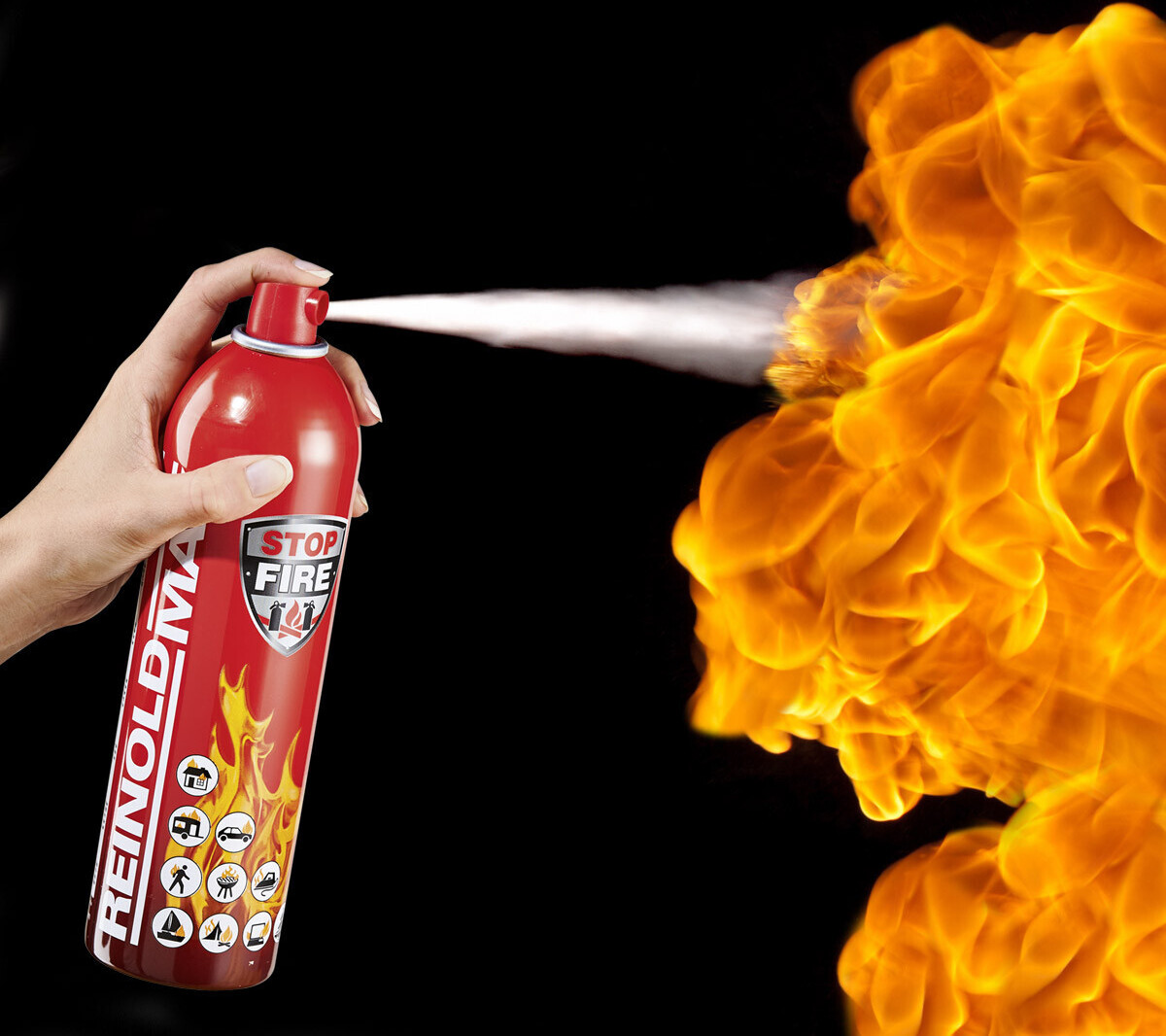 Feuerlösch-Spray "ReinoldMax", 500 g Feuerlöscher