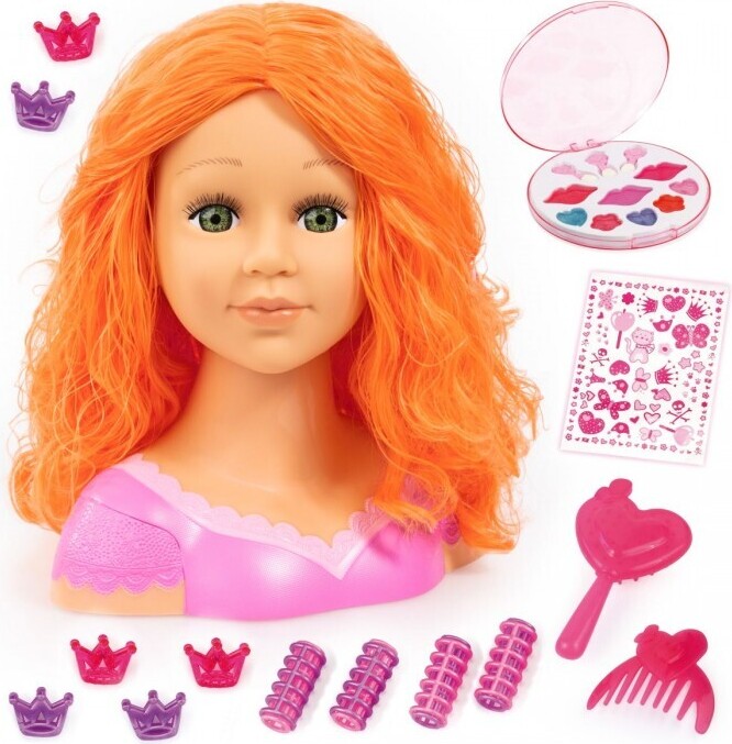 Charlene Super Model, rude włosy - stylizacja głowy