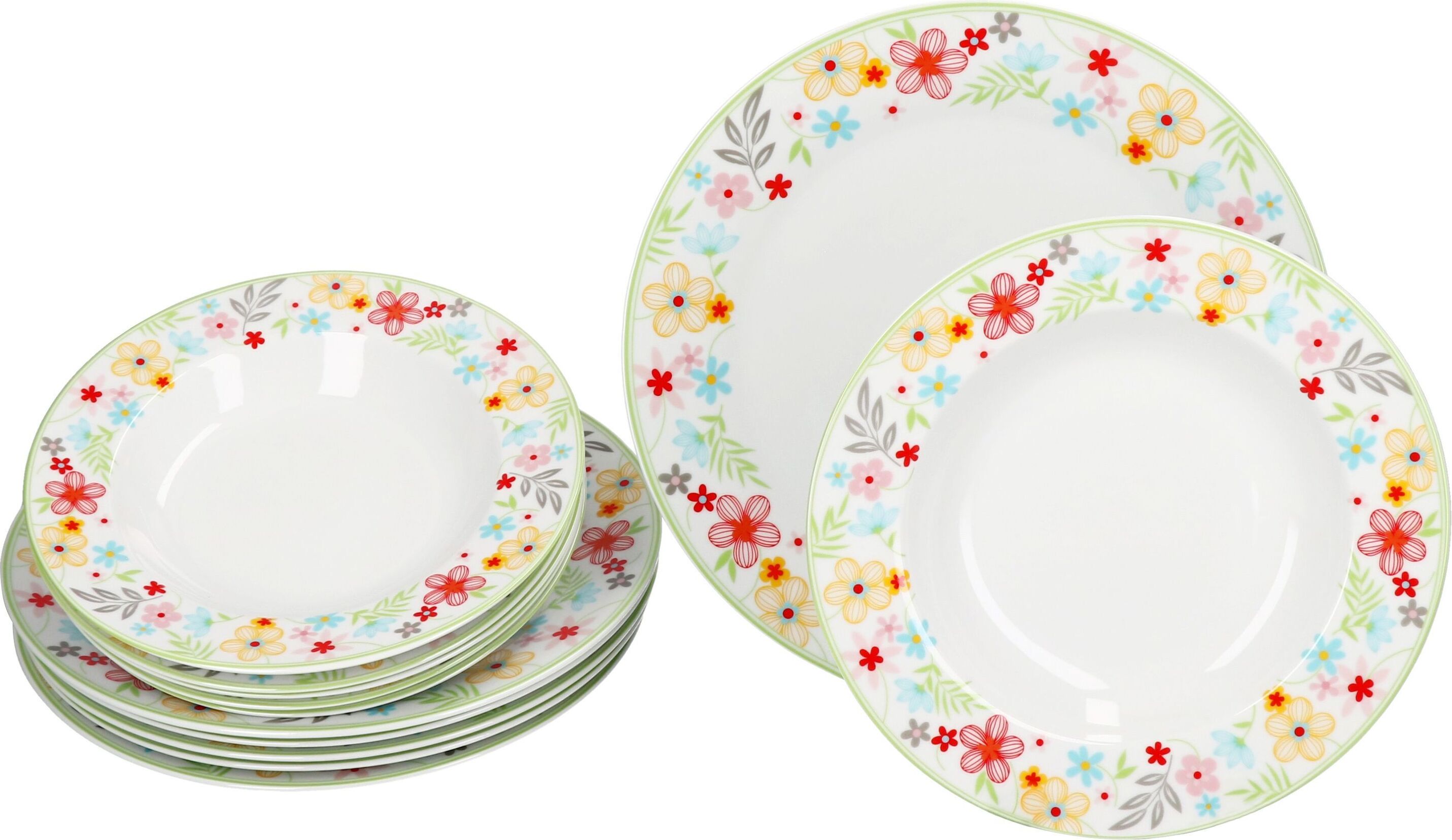 12tlg Tafelservice Variant Blümchen Porzellan | Kaufland.at