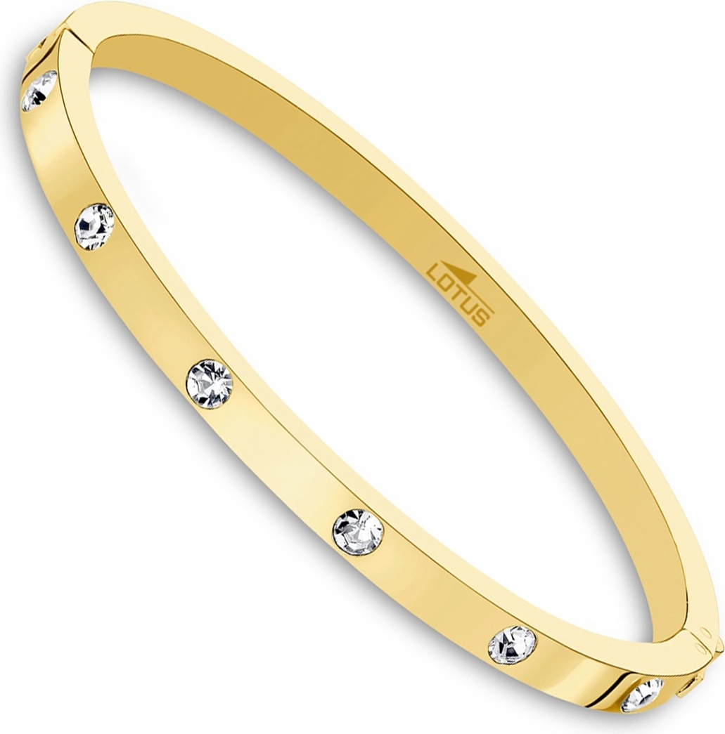 Damen Armreif Edelstahl Lotus Style LS1846-2/2 goldfarbig