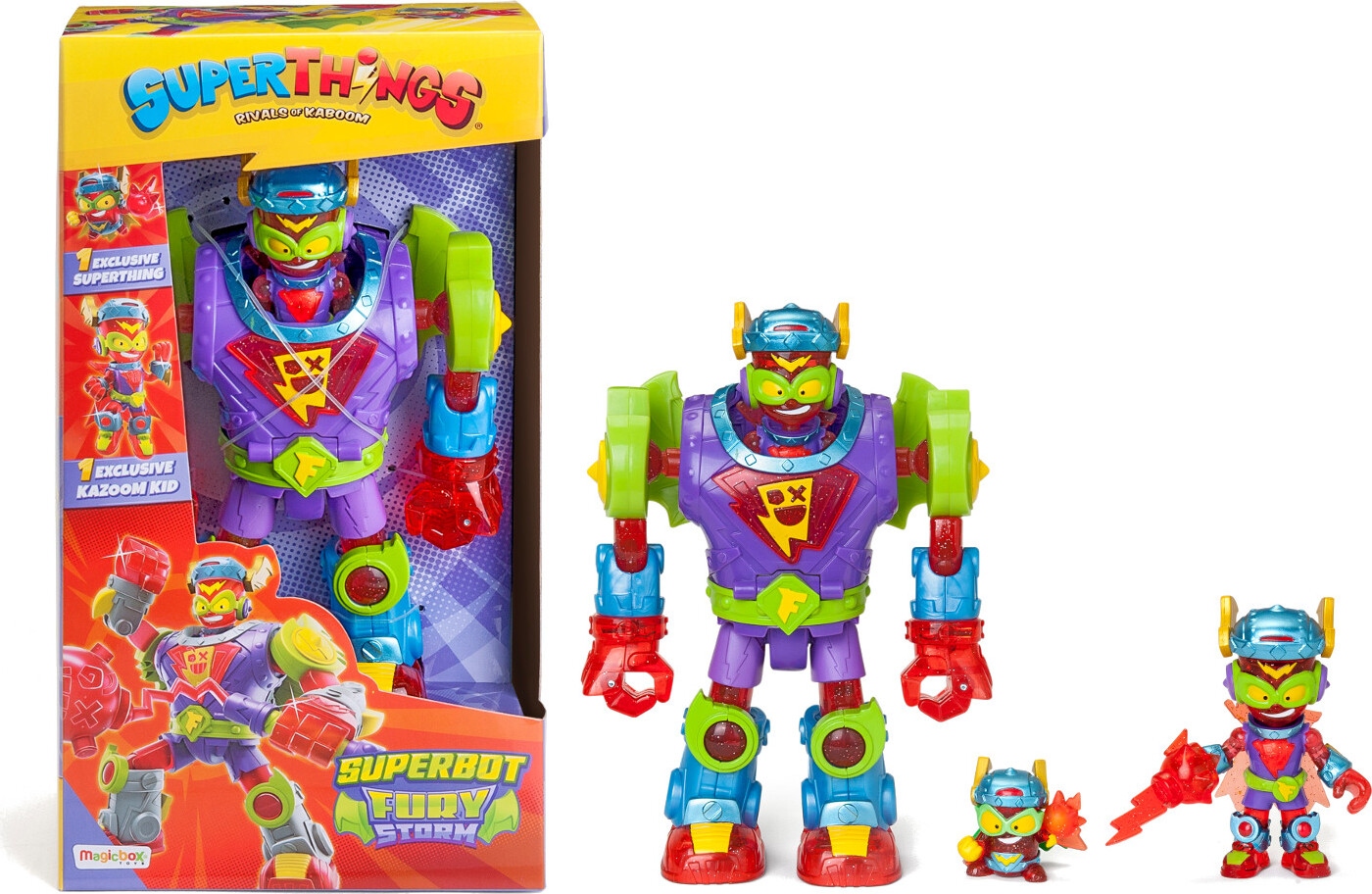 SUPERTHINGS RIVALS OF KABOOM Superbot Fury Storm - Robot