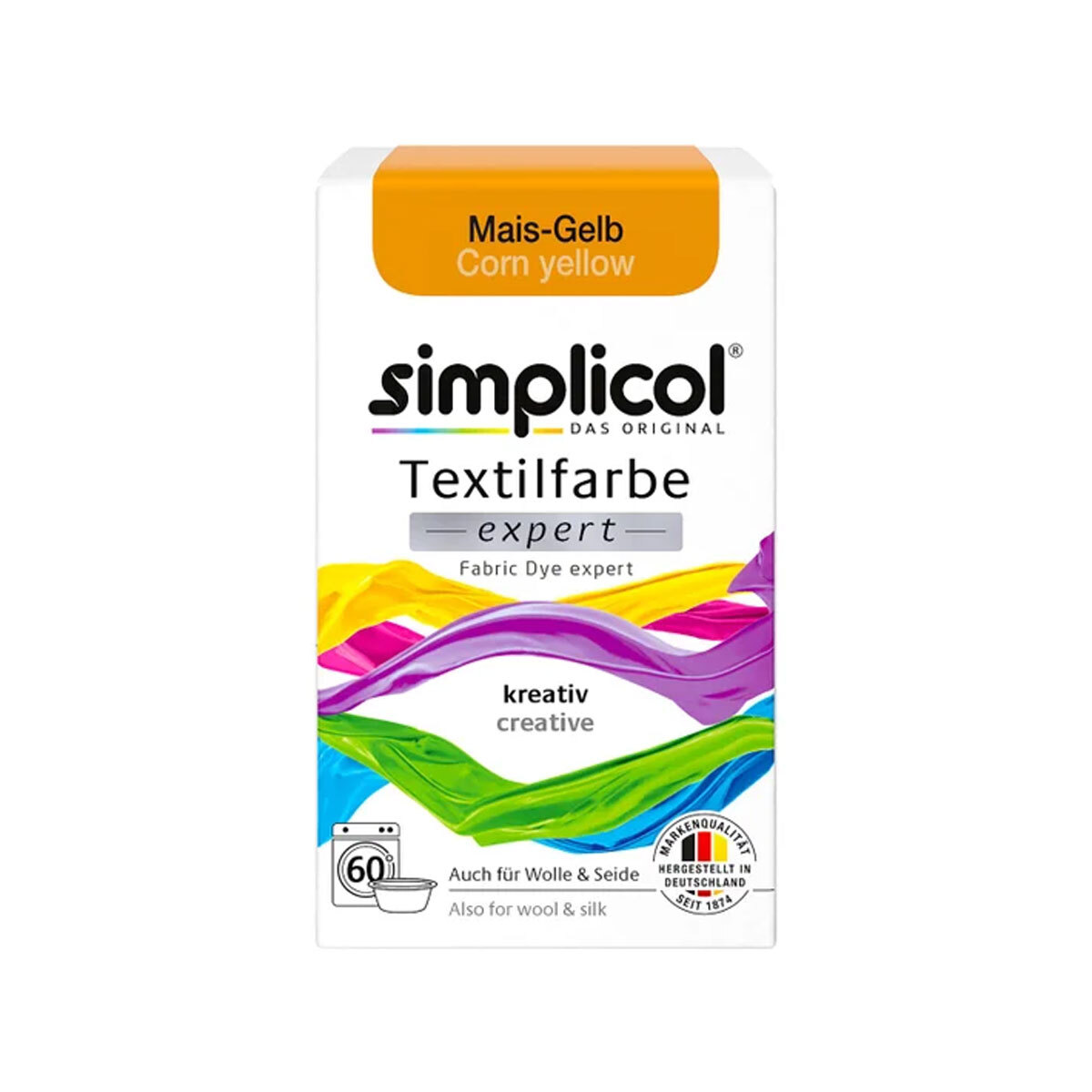 Simplicol Textilfarbe expert Mais-Gelb 150g - Farbe zum