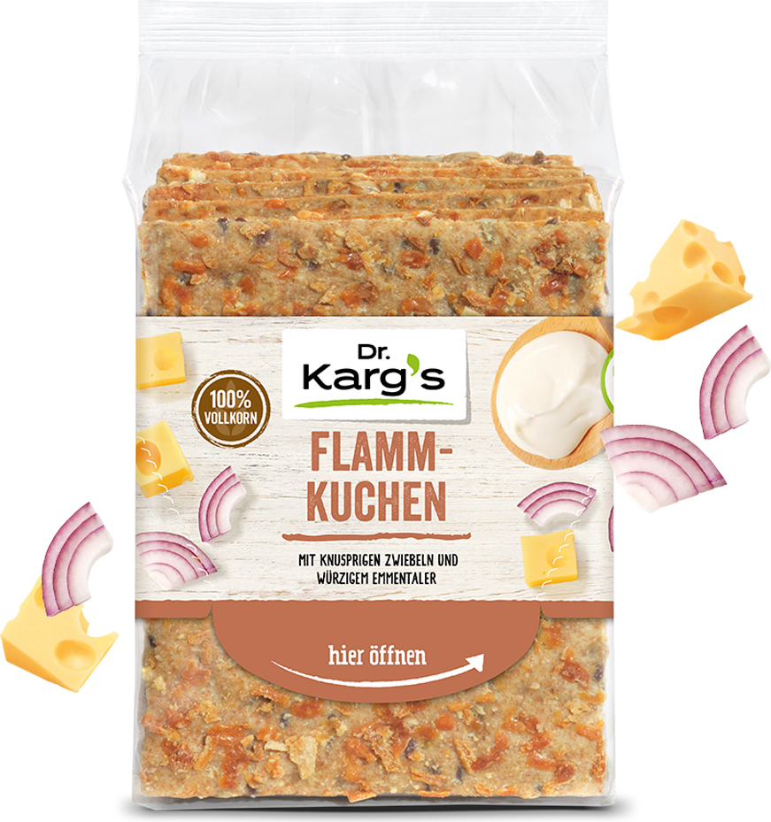 Tarte flambée Dr. Kargs pain croustillant création