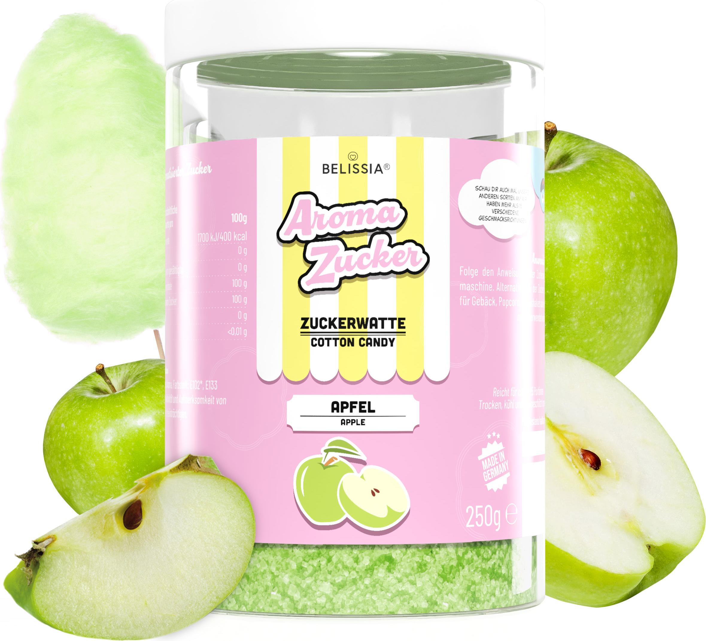 Belissia Aroma Zucker - Apfel - 250 g Aromatisierter Zucker