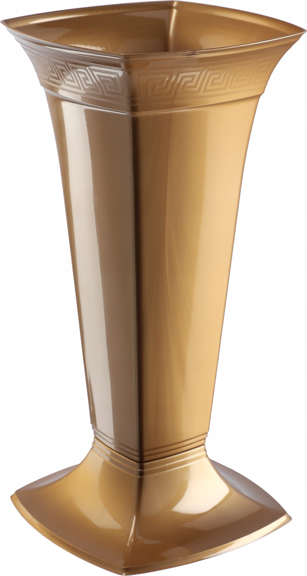 KADAX Grabvase "Campo" Gold 39cm mit Sockel für Grabstein