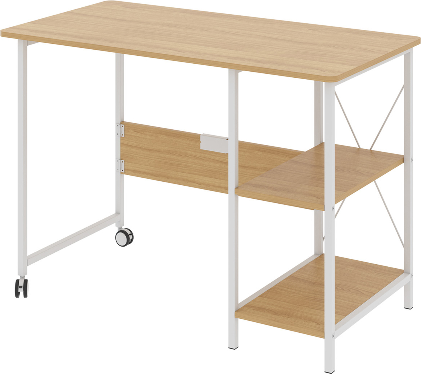 Maclean MC-411 W Table pliante 107x45x75cm, jusqu'à 150 kg,
