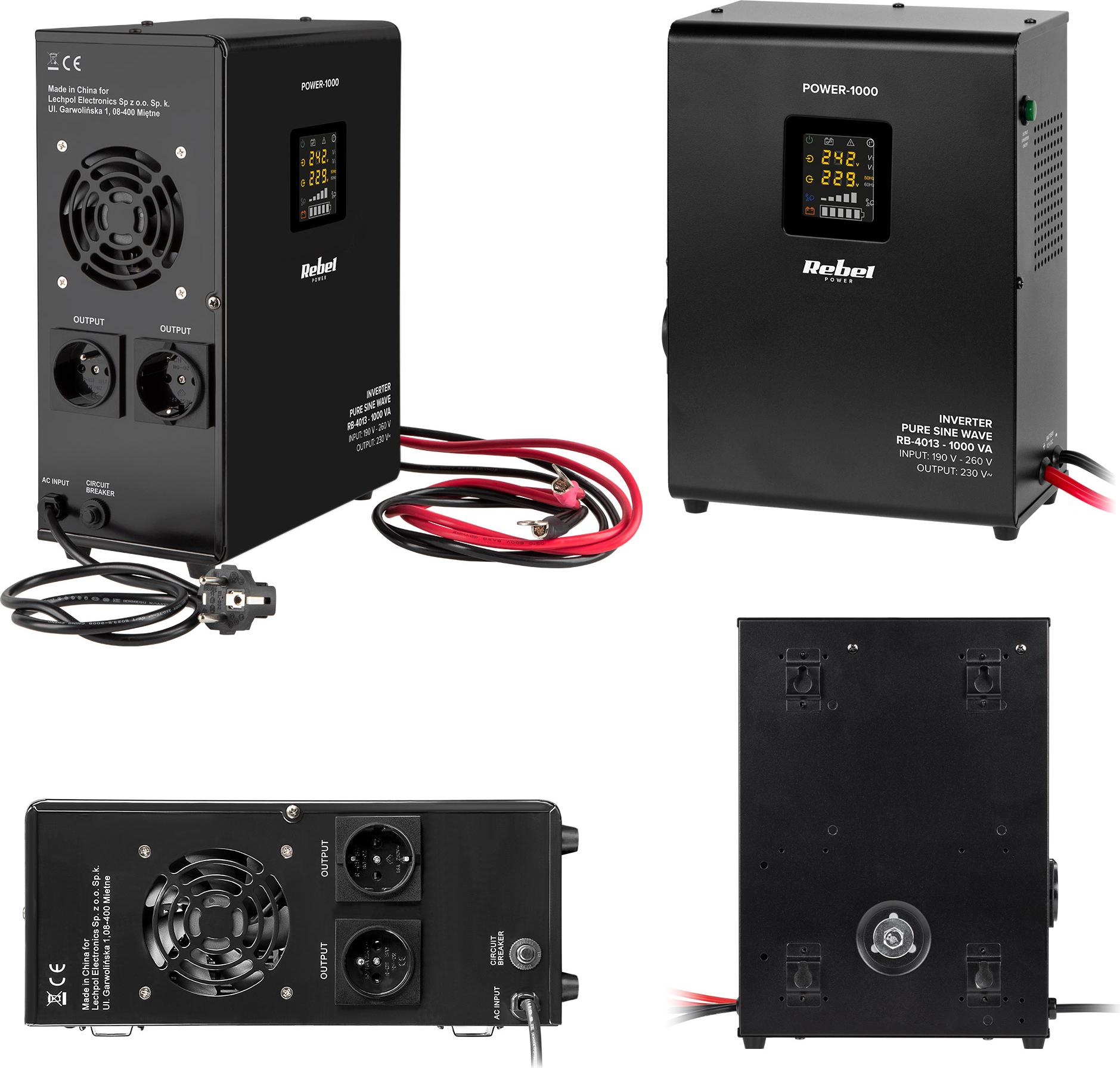 Alimentazione di emergenza Rebel Power 1000 12V/230V UPS