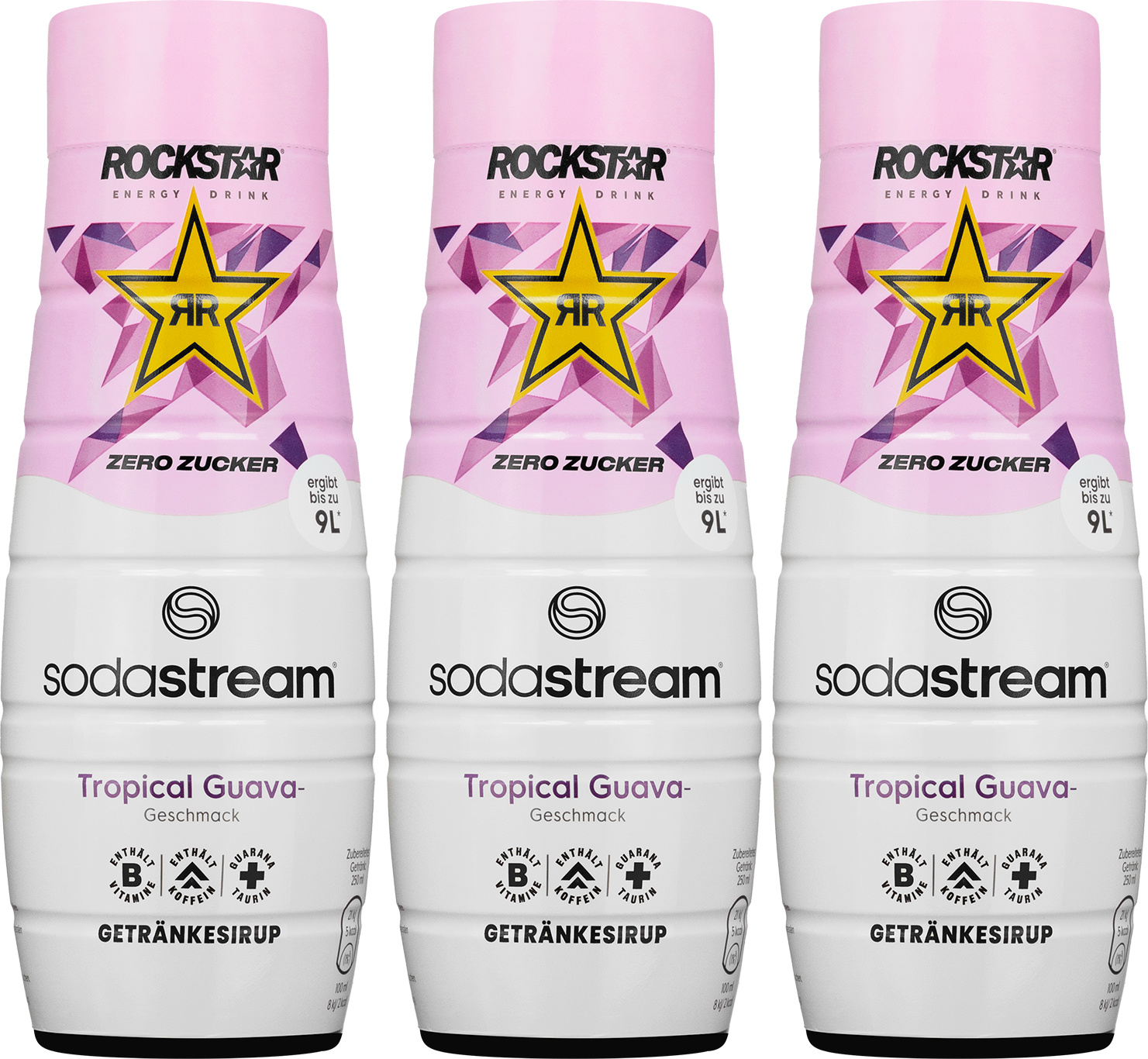 SodaStream Sirup Rockstar Tropical Guava Zero 3x440ml