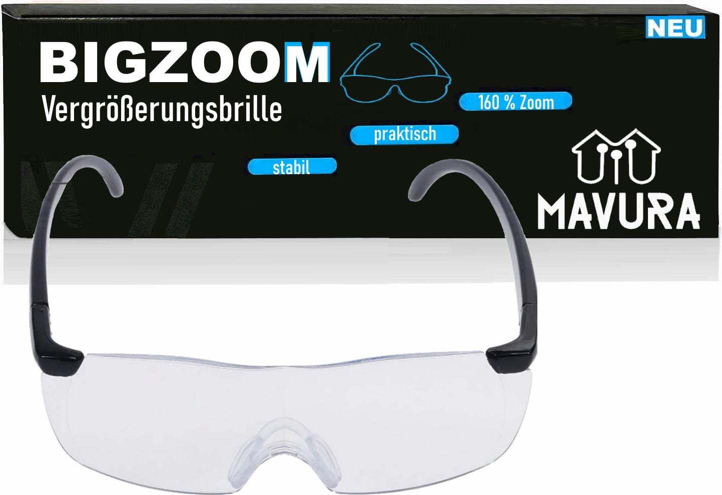 BIGZOOM lunettes grossissantes 160% verres grossissants