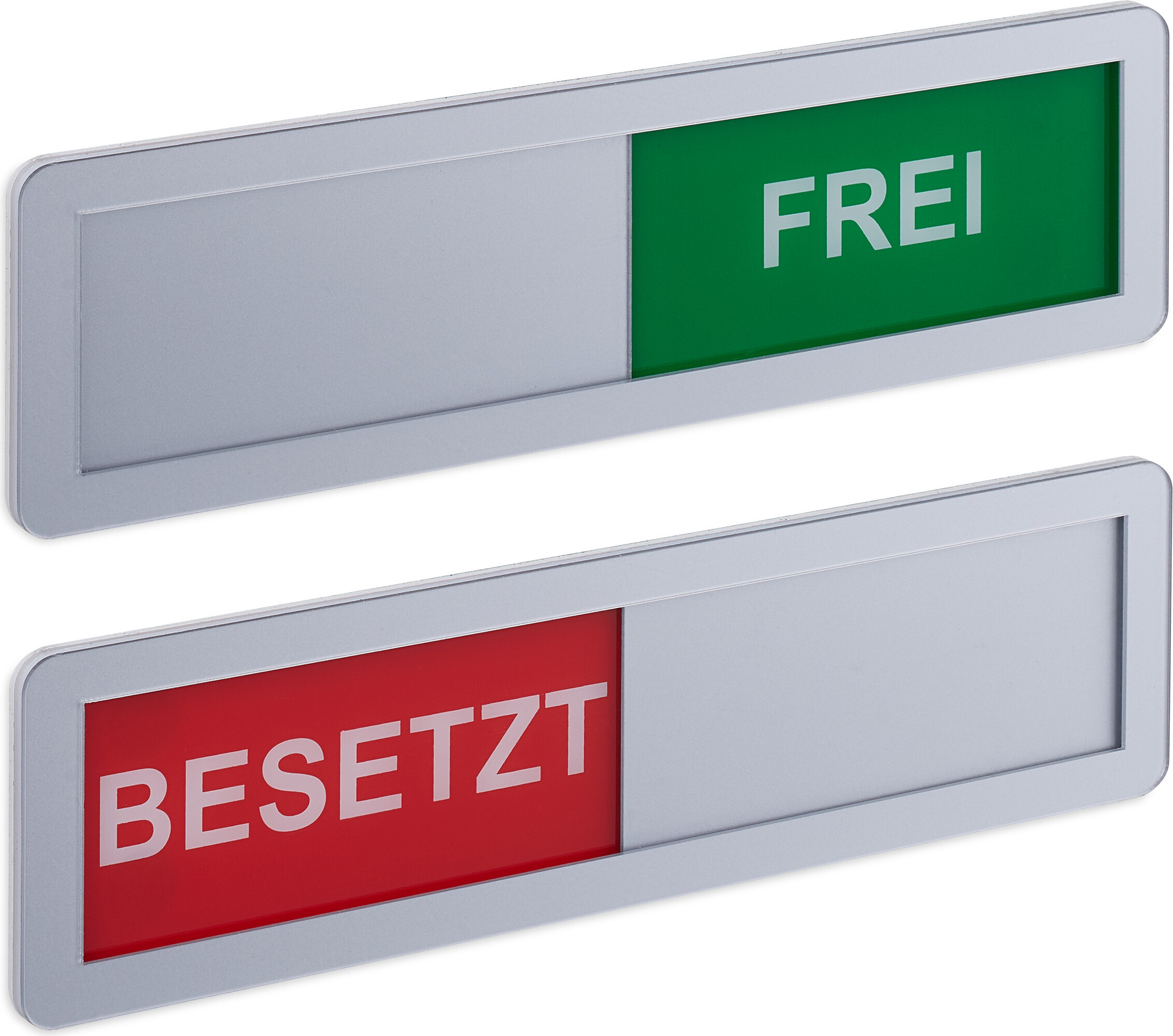 relaxdays Türschild Besetzt Frei im 2er Set Türschilder