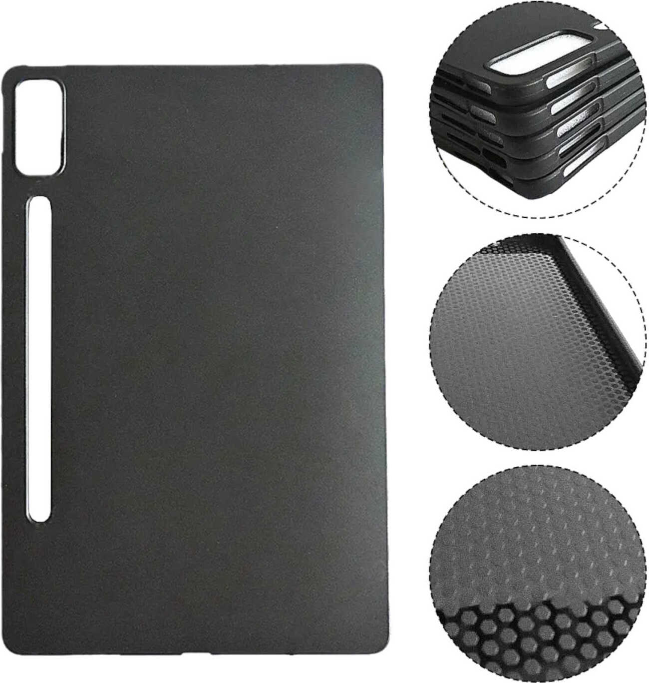 Per Lenovo Tab P12 12,7 pollici nero Tablet Case Sleeve TPU